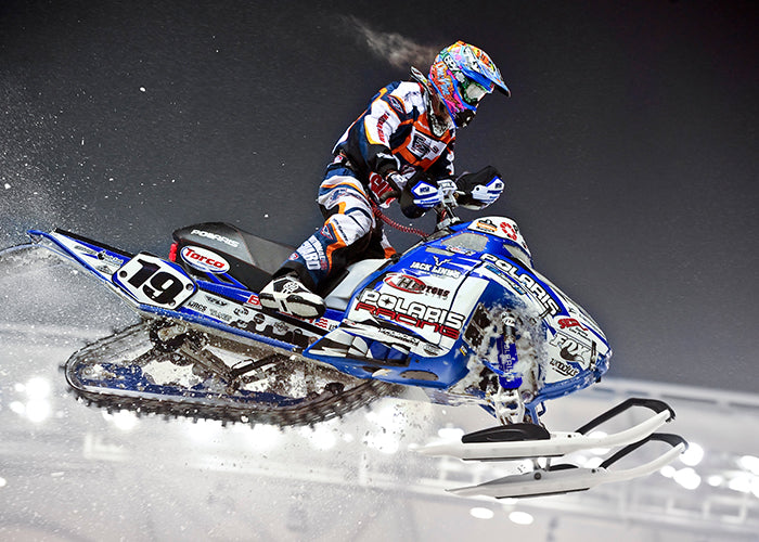 Blue Polaris Sled Shock Protector Covers Snowmobile (Set of 2) New ...